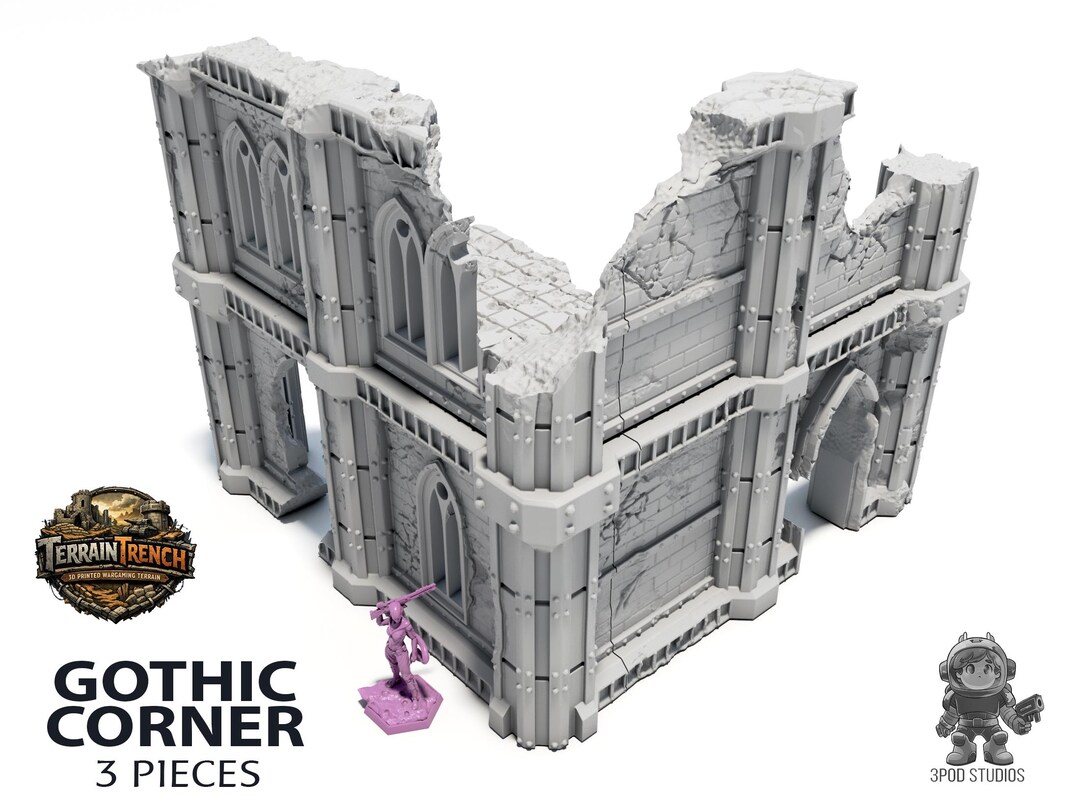 Gothic Corner - Gothic Scenery Terrain for War Games 28mm/32mm - Etsy