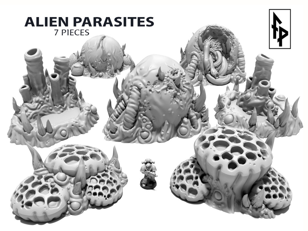 Alien Parasites Scenery Terrain for War Games 28/32mm - Etsy