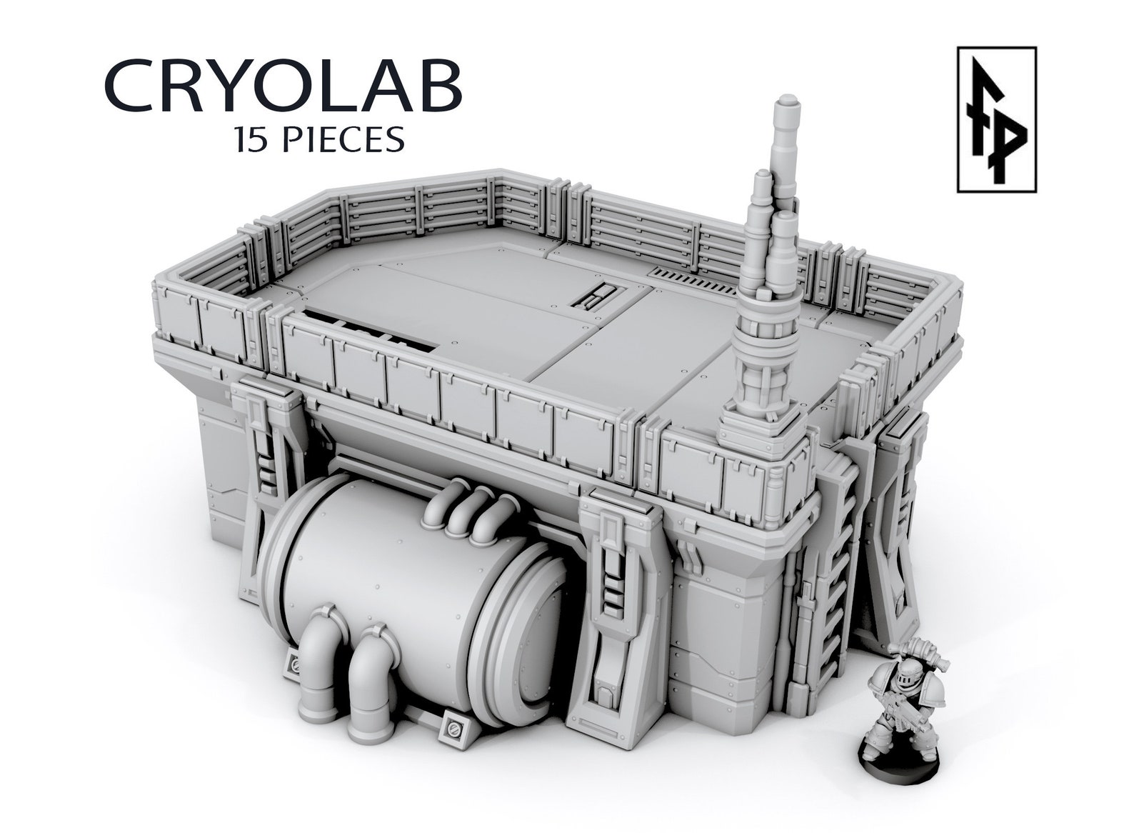 Terrain Cryolab Tech Building Scenery Terrain 28/32mm - Etsy