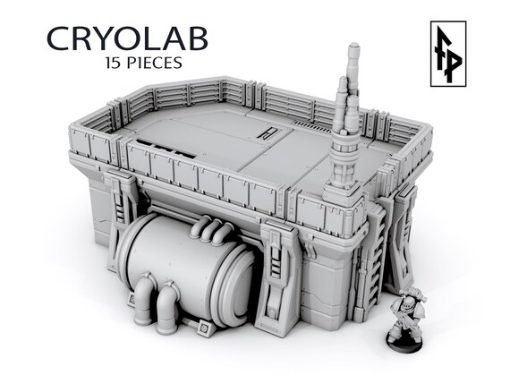 Terrain Cryolab Tech Building Scenery Terrain 28/32mm - Etsy