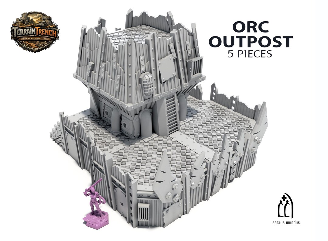 Orc Outpost - Scenery Terrain for War Games 28/32mm - Etsy