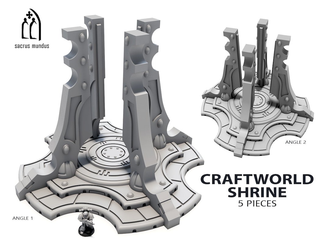 Craftworld Shrine - Scenery Terrain for War Games 28mm/32mm - Etsy