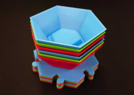 6 Stackable Boardgame Token Organizers With Bases | Etsy