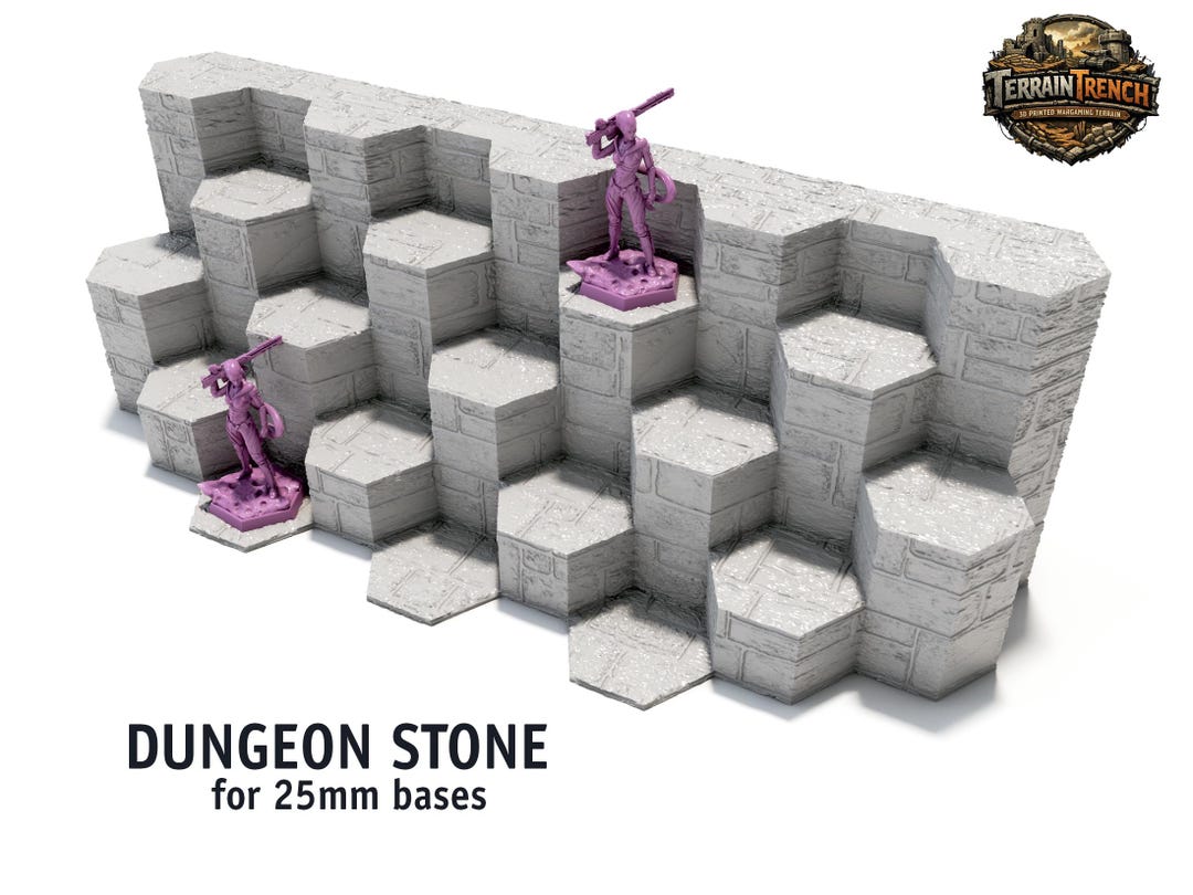 Thematic Miniature Displays for 25mm and 32mm Bases - Hex Risers - Etsy