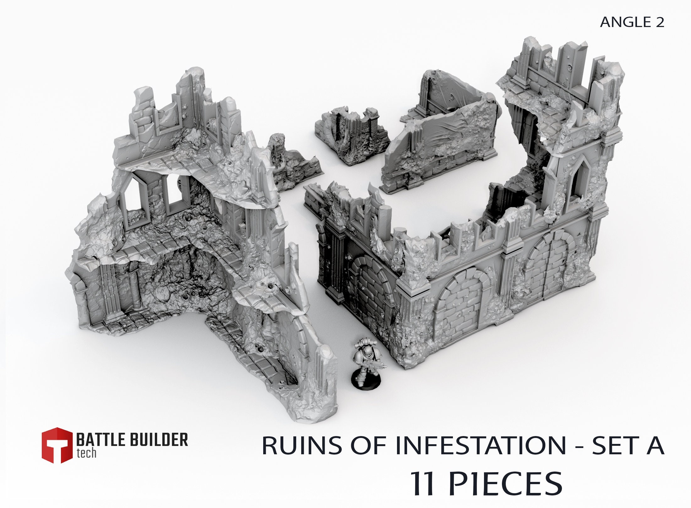 Sci Fi Alien Scenery Terrain Ruins of Infestation for War - Etsy Australia