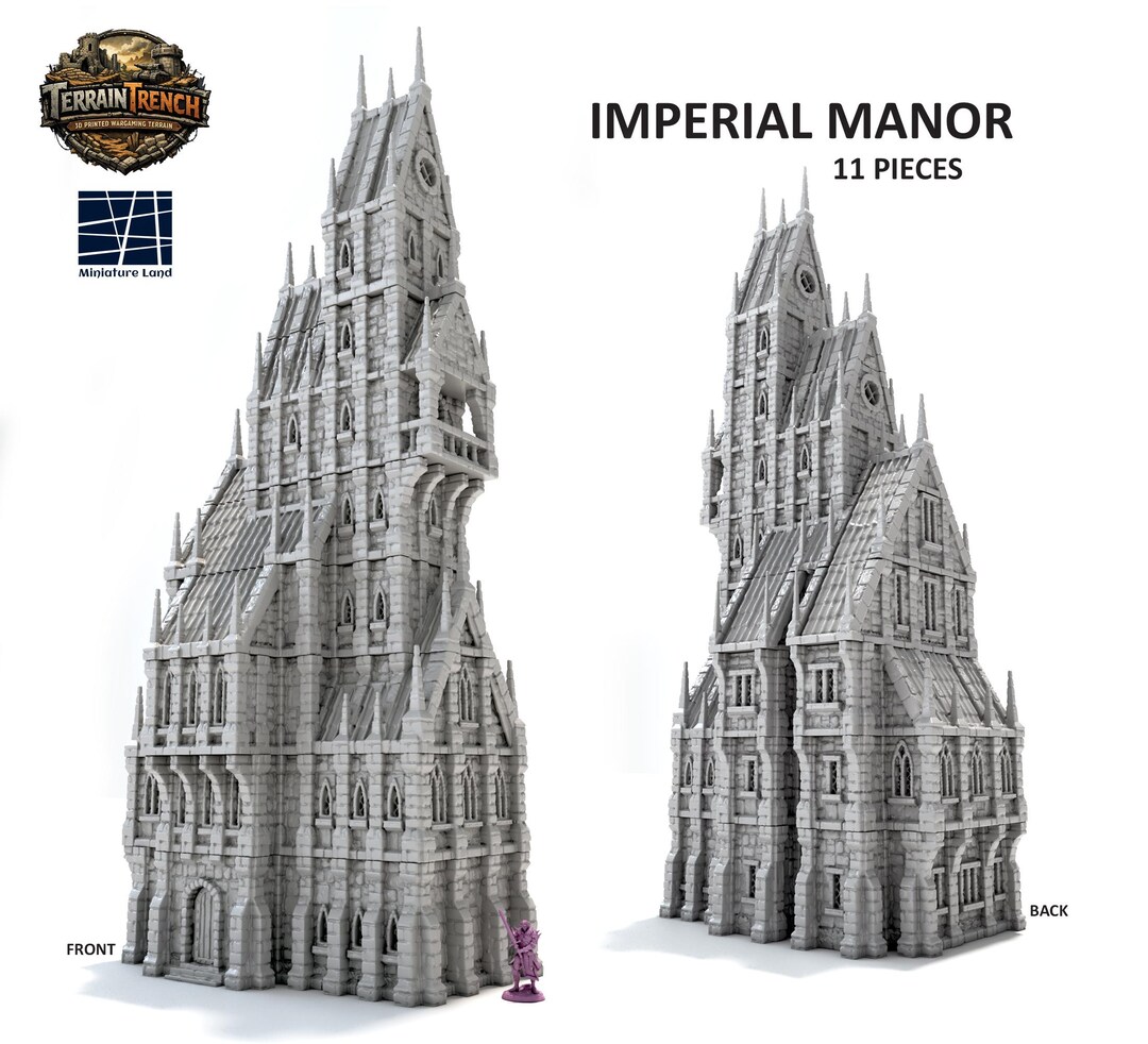 Imperial Manor With Interior - Fantasy Terrain for Wargames and Rpg ...