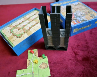 Tile Tower and Dispenser for Carcassonne, Karak, Cacao Board Games - Etsy