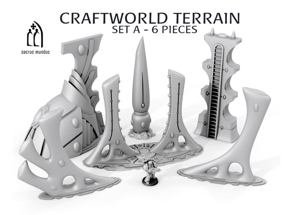 Craftworld Scenery Terrain SET A for War Games 28mm/32mm - Etsy