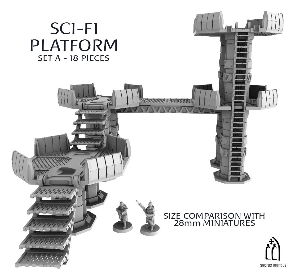 Large Modular Sci-fi Platforms Set A Scenery Terrain Set for - Etsy