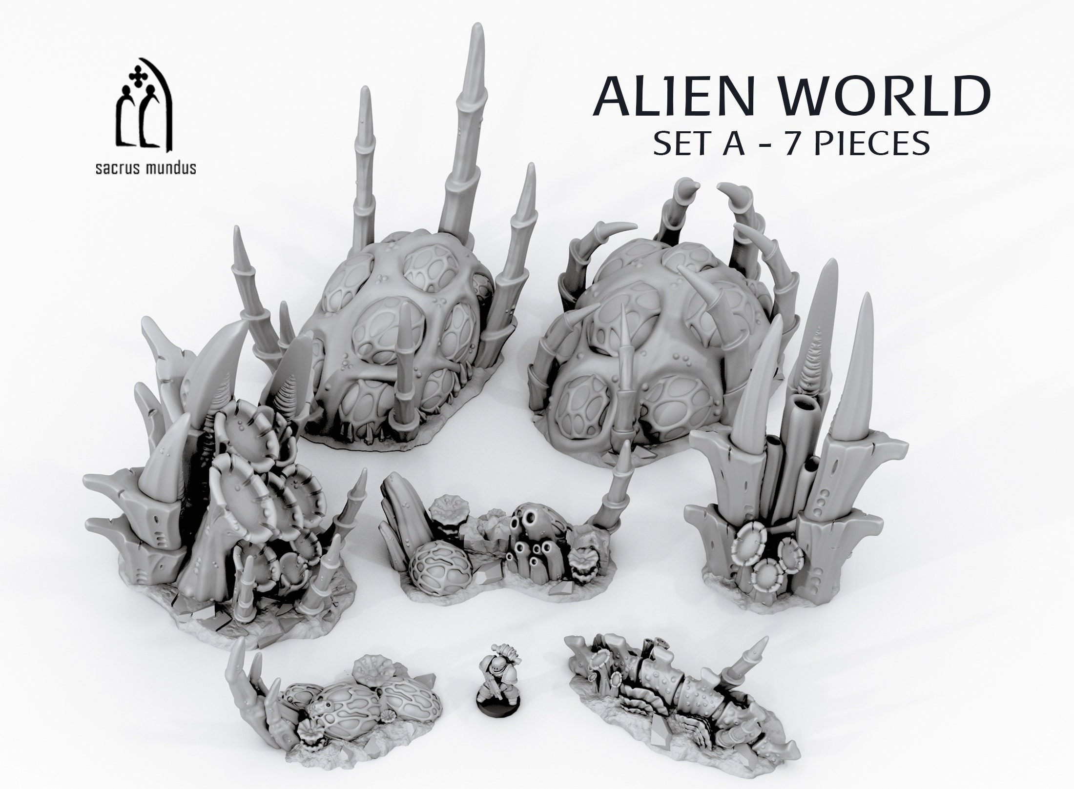 Sci Fi Alien World Scenery Terrain SET A for War Games - Etsy