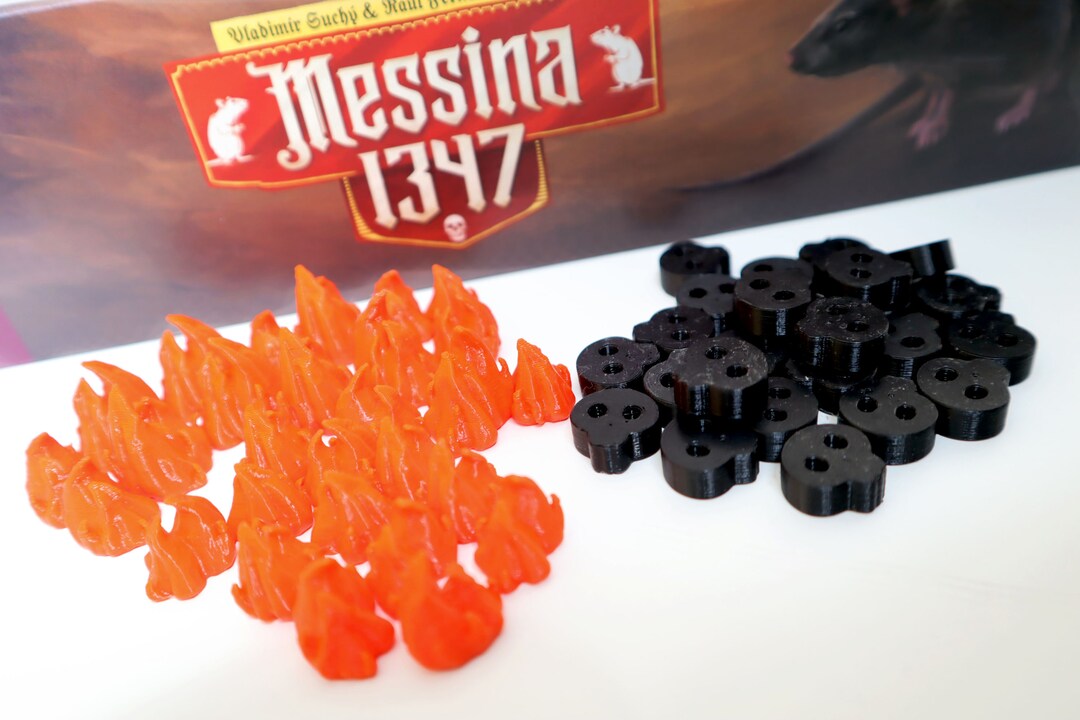Messina 1347 3D Upgraded Fire and Plague Tokens - Etsy