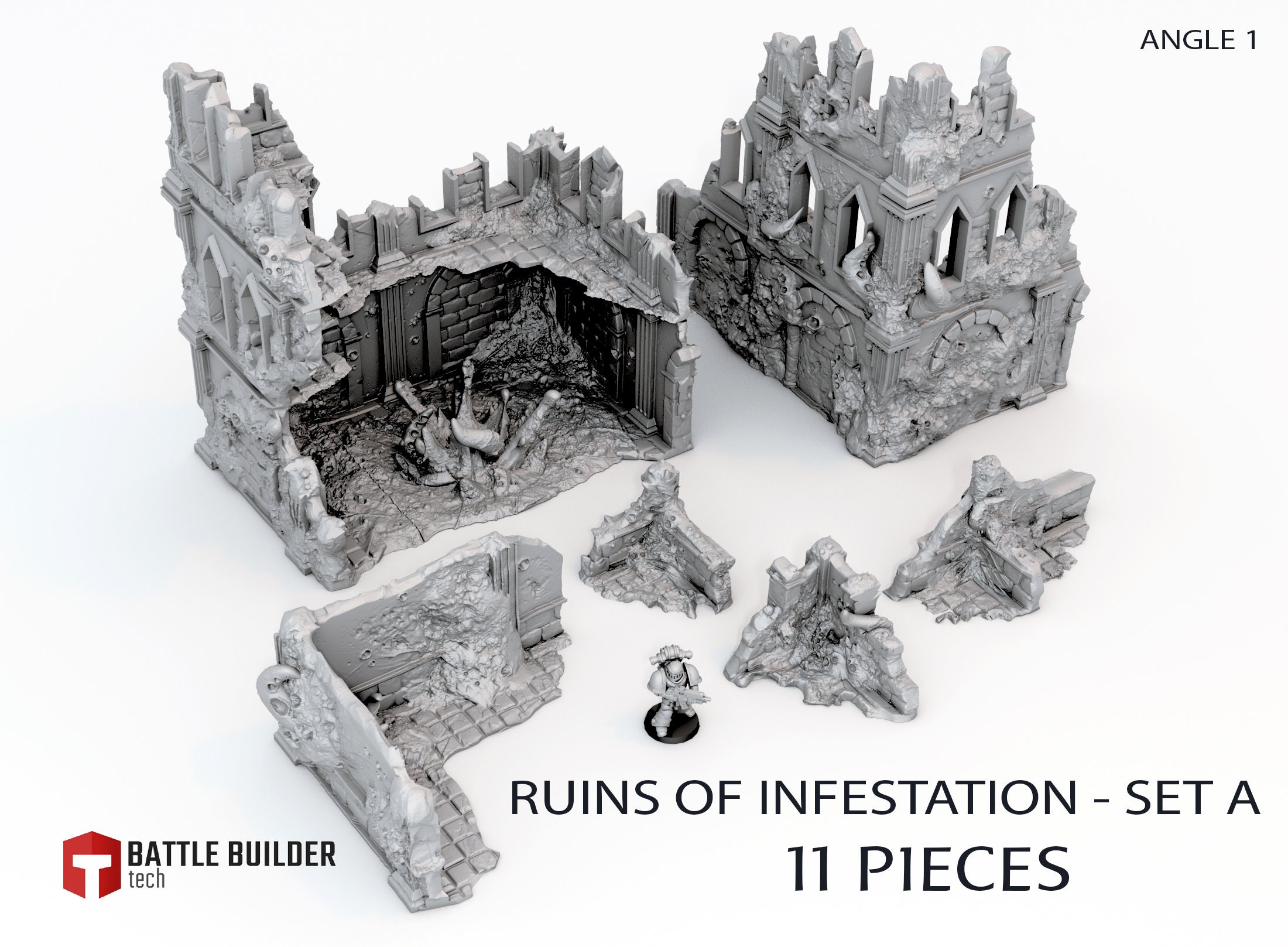 Sci Fi Alien Scenery Terrain Ruins of Infestation for War - Etsy Australia