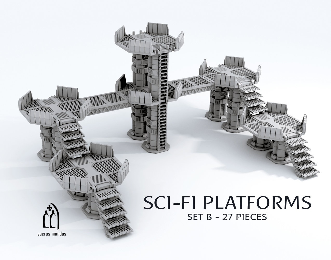 Large Modular Sci-fi Platforms Set B Scenery Terrain Set for - Etsy