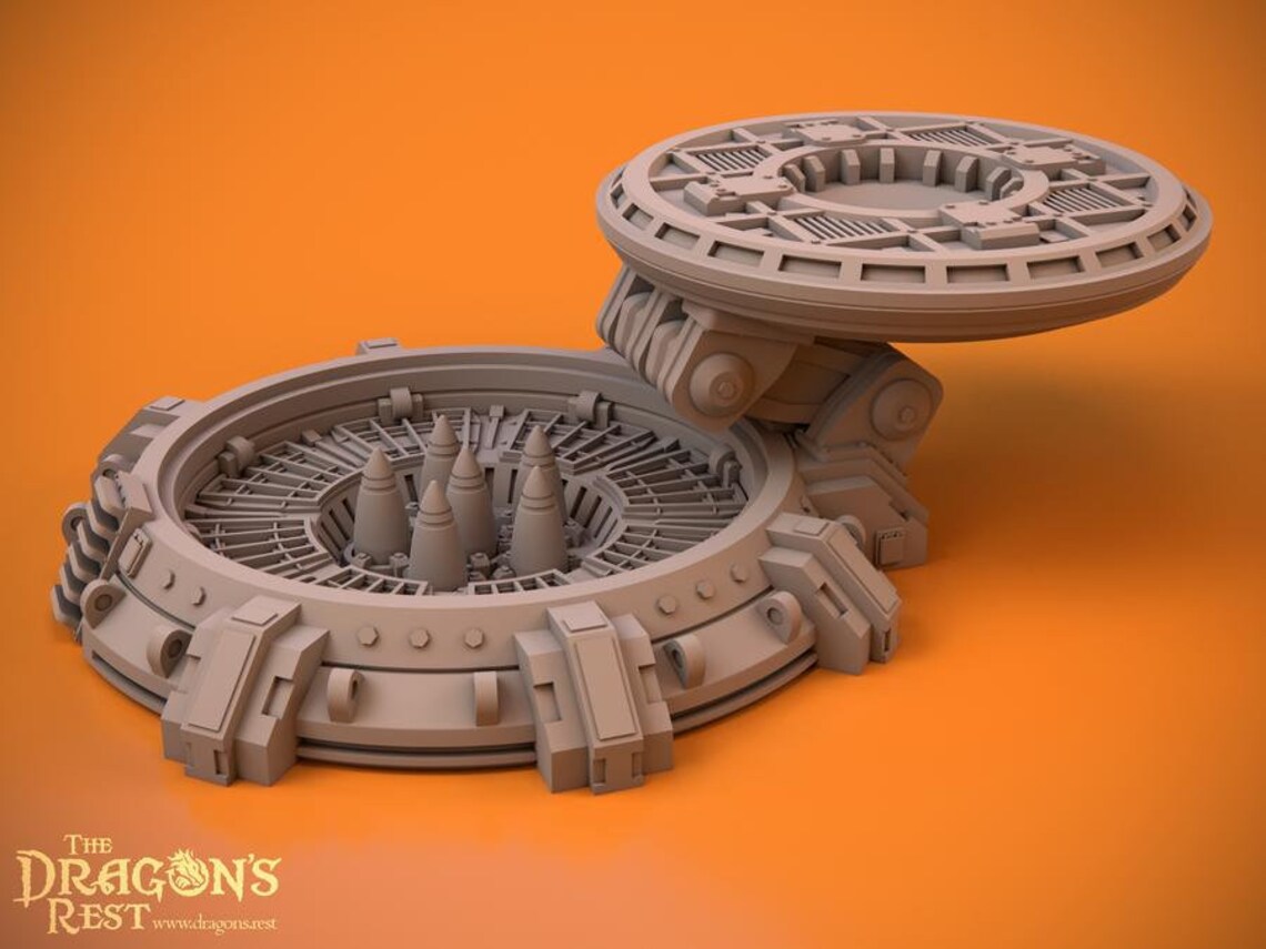 Sci-Fi Missile Silo 28/32mm scale Large Warhammer 40K | Etsy