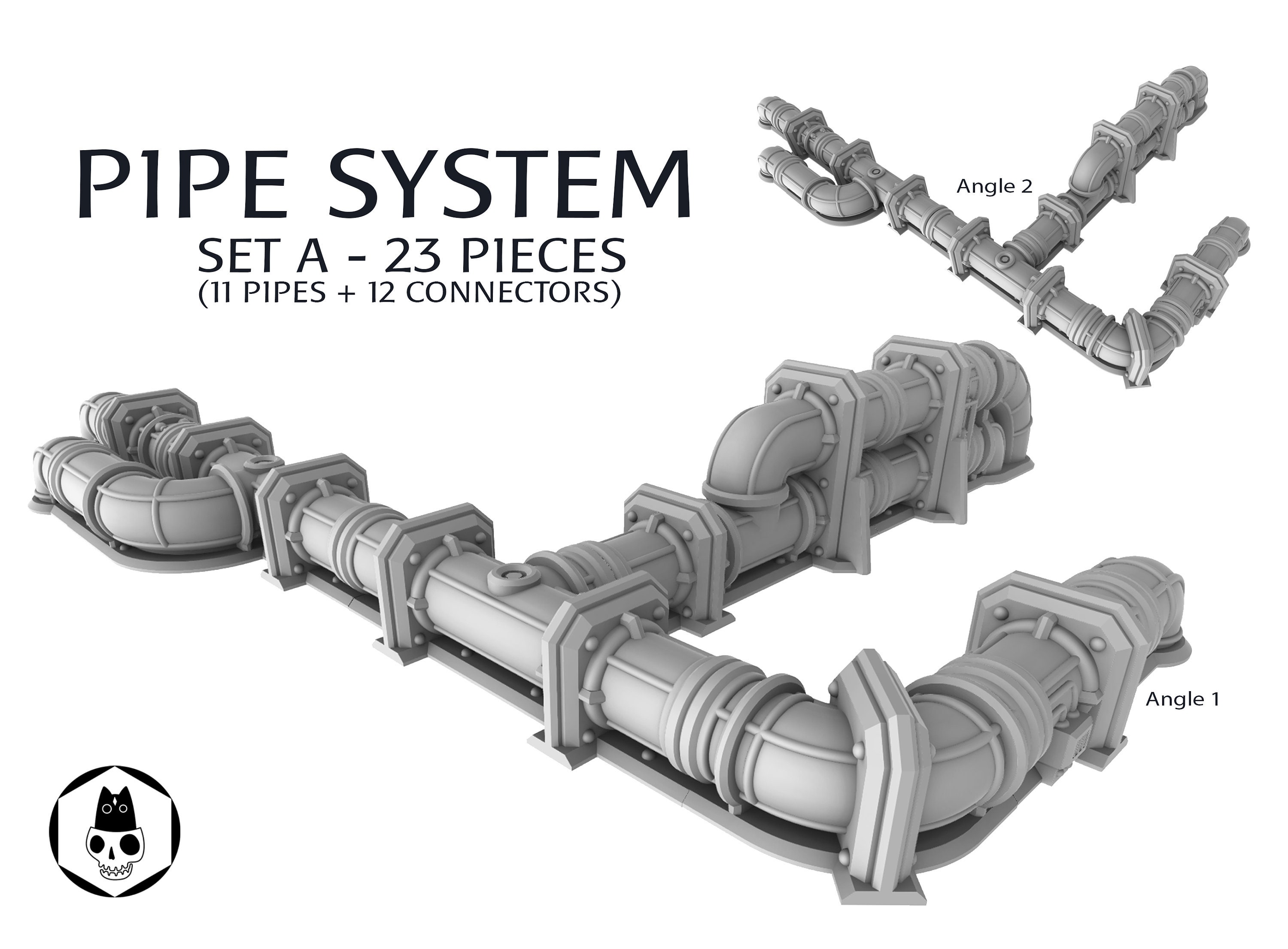 Modular Sci-fi Pipe System Scenery Terrain for War Games - Etsy UK