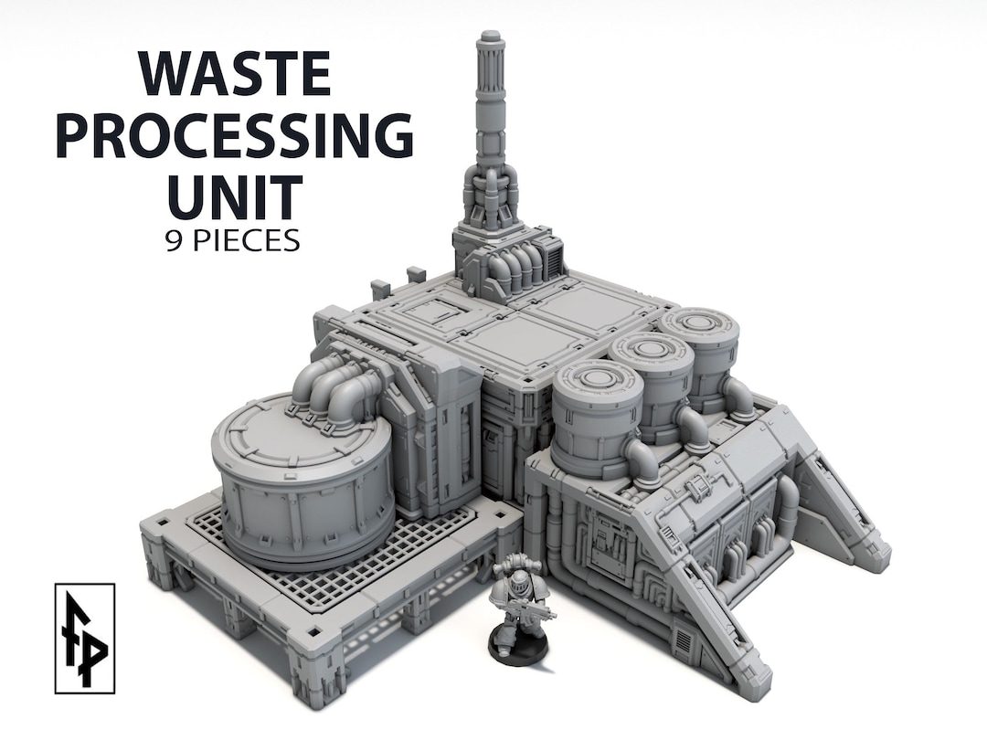Waste Processing Unit Scenery Terrain for War Games 28mm/32mm - Etsy UK