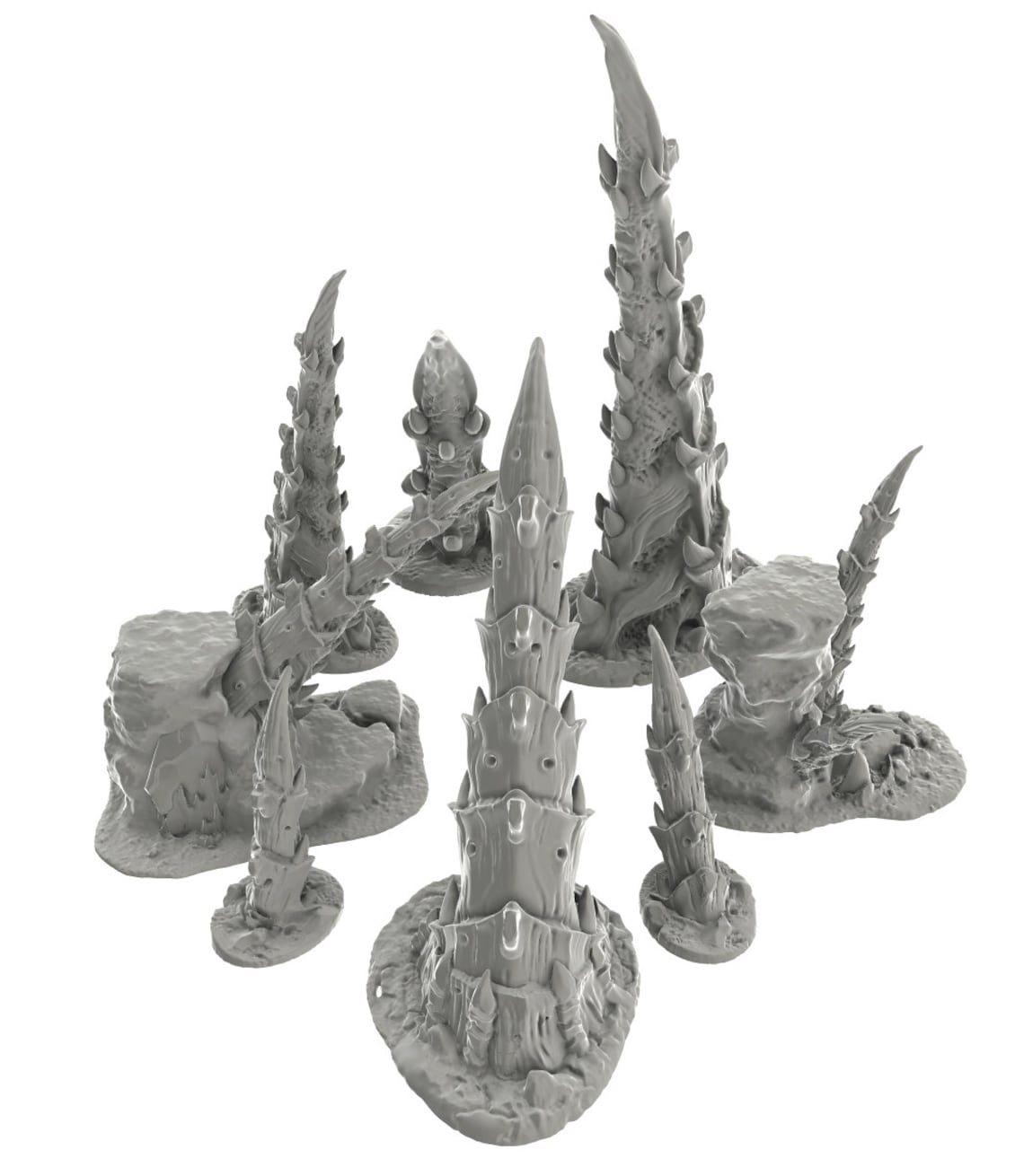 Sci Fi Alien Scenery Terrain SET A for Warhammer 40K 28mm | Etsy