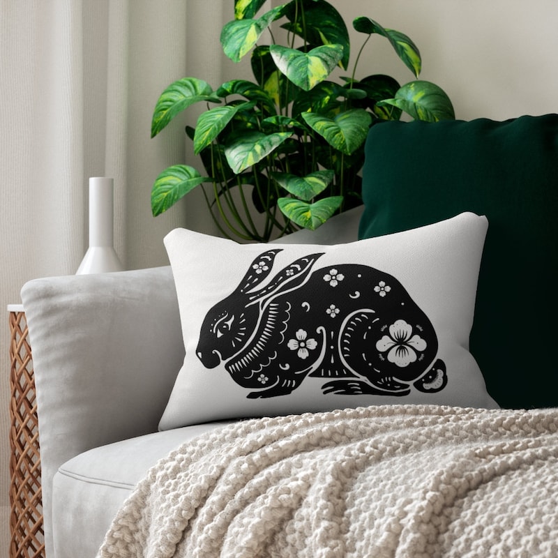 Rabbit Pillow - Etsy