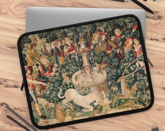 Unicorn Laptop Sleeve, Medieval Laptop Case, Black Macbook, Art Laptop ...