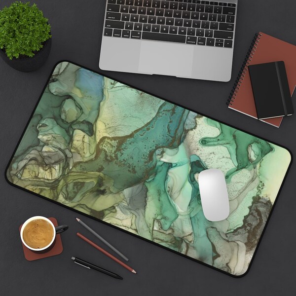 Green Desk Mat - Etsy