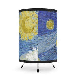 Starry Night Lamp, Art Lamp, Van Gogh Decor, Vincent Van Gogh, Moon ...