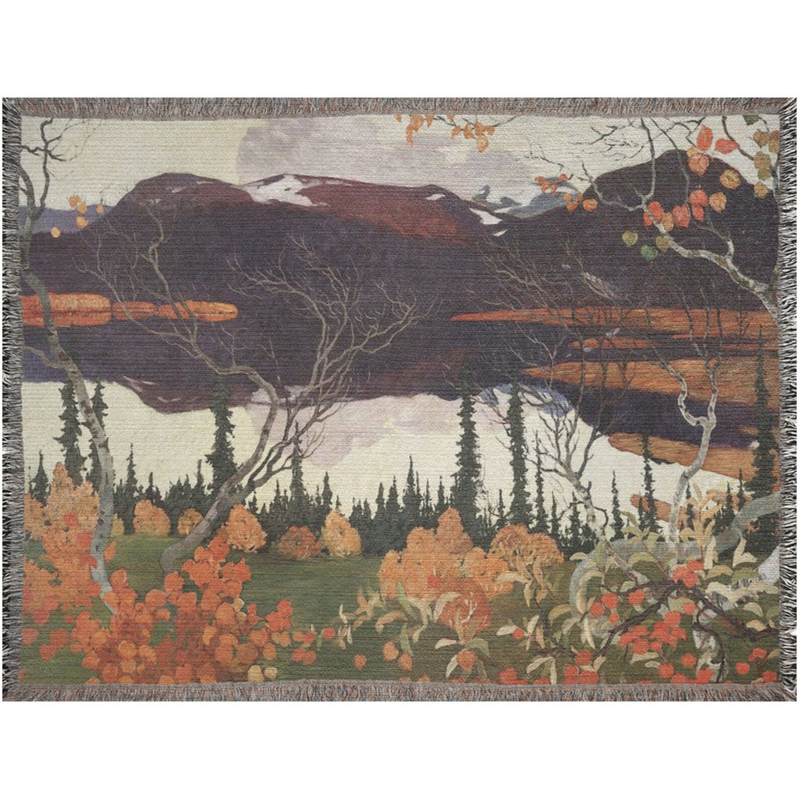 Fall Blanket, Woven Blankets, Autumn Blanket, Nature Blanket, Fall ...