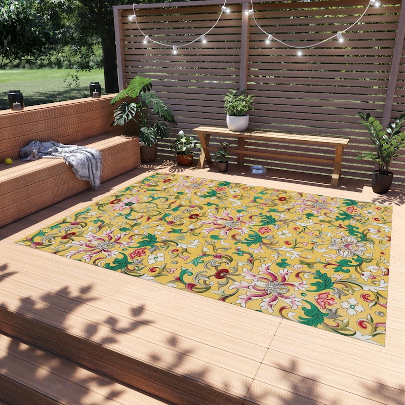 Yellow Asian Rugs - Etsy