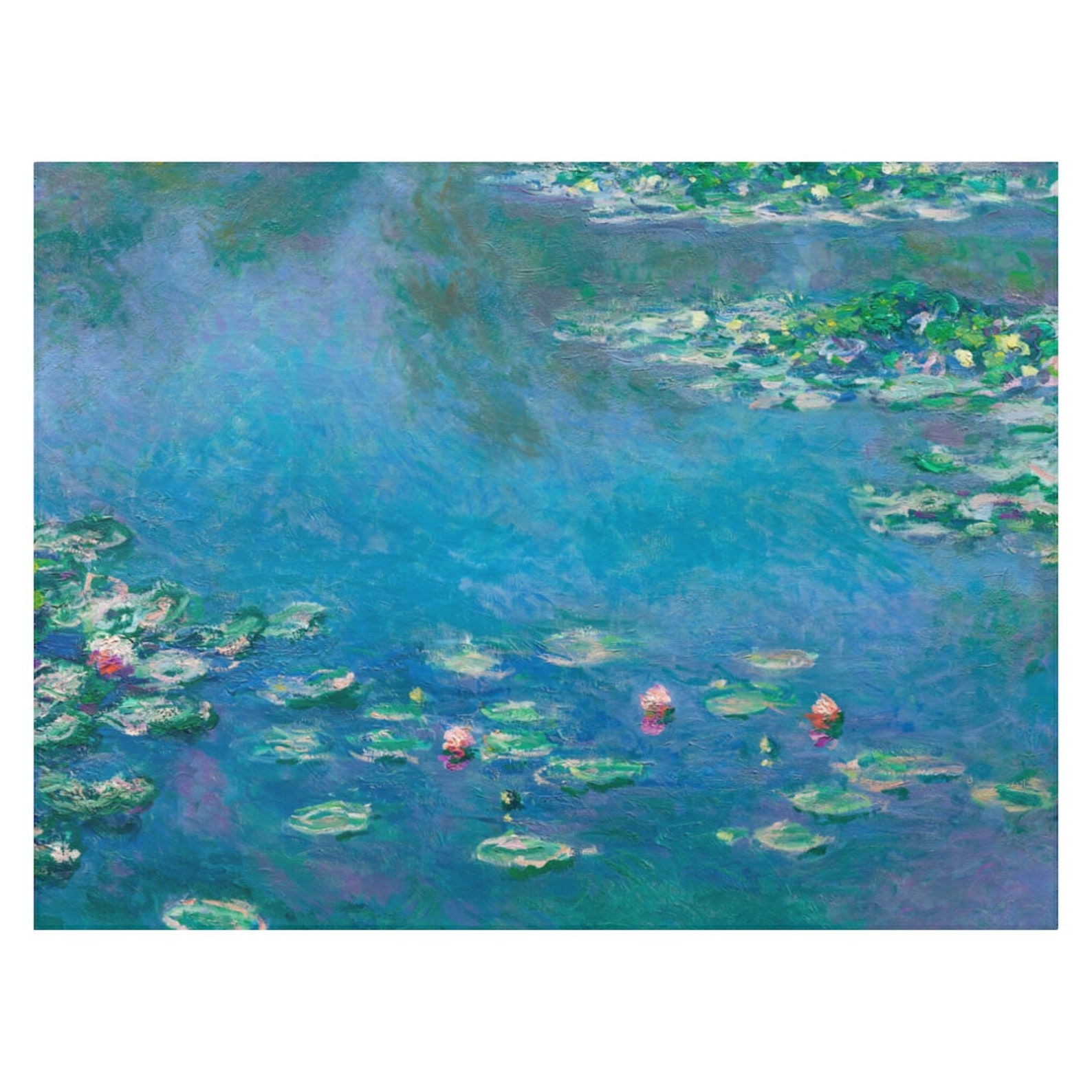 Water Lily Rug Claude Monet Monet Rug Monet Decor Water - Etsy