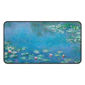 Claude Monet, Monet Desk Mat, Blue Desk Mat, Claude Monet Painting, Art ...