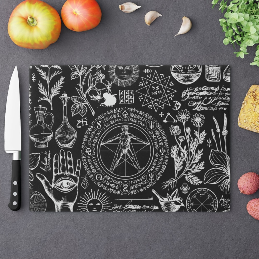 Black Cutting Board, Witch Cutting Board, Witch Gift, Gothic Gift ...