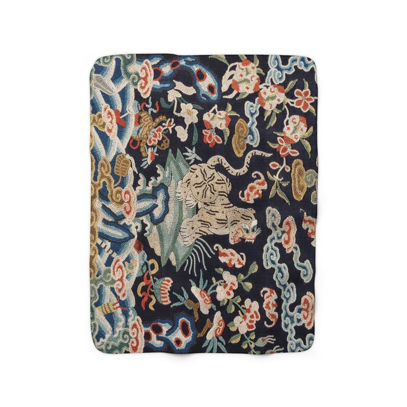 Tiger Blanket, Chinese Blanket, Asian Tiger, Chinese Home Decor, Asian ...