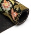 Black Area Rug Floral Rug Cottagecore Rug Mandala Rug - Etsy