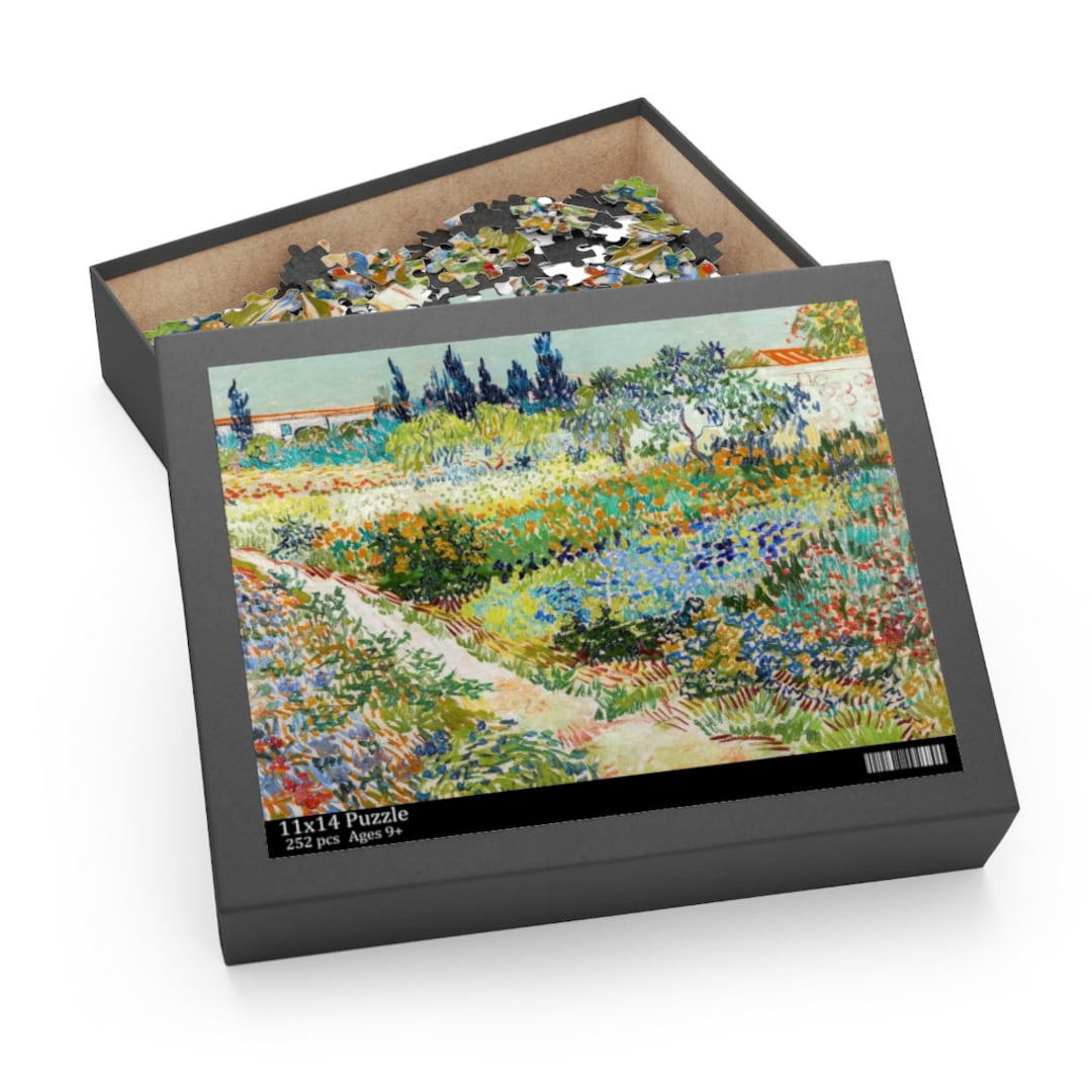 Van Gogh Puzzle, Art Puzzle, Garden Painting, Painting Puzzle, Van Gogh ...