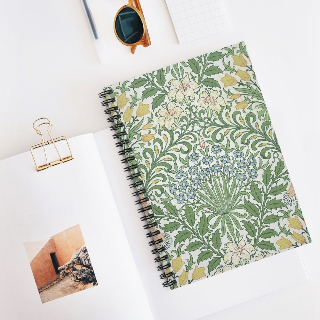 Plant Notebook, Green Spiral Notebook, Botanical Notebook, Nature ...