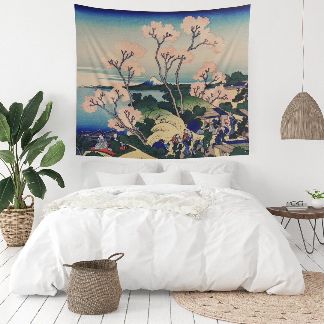 Japanese Tapestry, Cherry Blossom Vintage, Vintage Japanese, Japan Wall ...