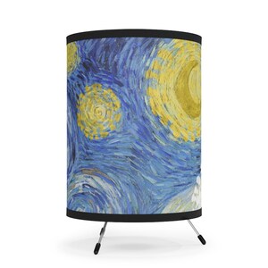 Starry Night Lamp, Art Lamp, Van Gogh Decor, Vincent Van Gogh, Moon ...