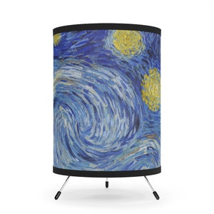 Starry Night Lamp, Art Lamp, Van Gogh Decor, Vincent Van Gogh, Moon ...