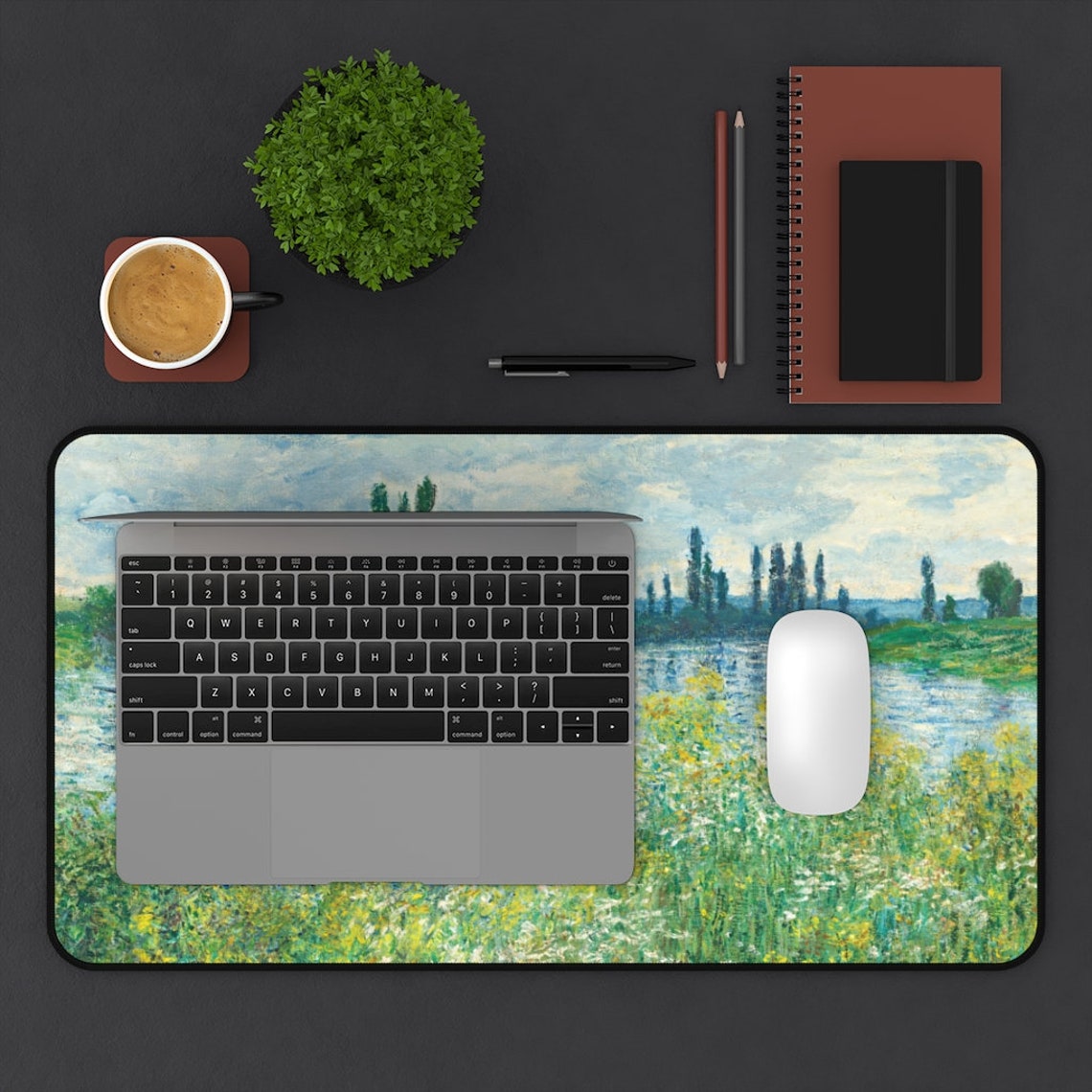 Nature Desk Mat Green Desk Mat Monet Mousepad Claude Monet - Etsy