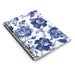 Blue Spiral Notebook, Blue Journal, Rose Notebook, Blue Chinoiserie ...