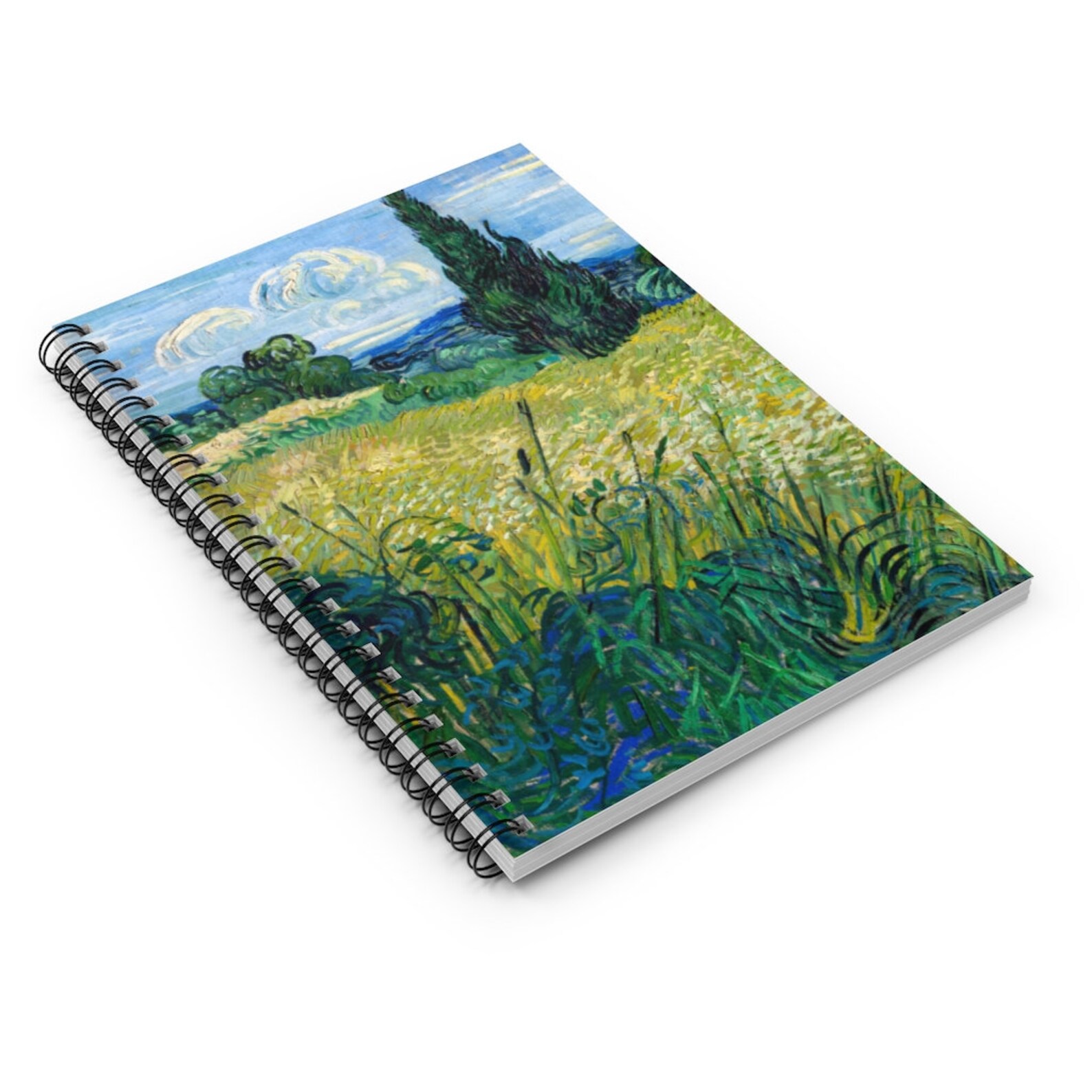 Van Gogh Notebook Spiral Notebook Landscape Notebook Green | Etsy