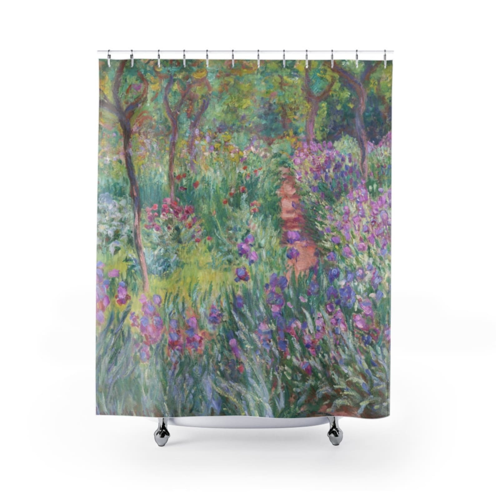 Monet Shower Curtain, Monet Decor, Art Shower Curtain, Monet Bathroom ...