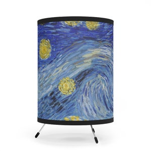 Starry Night Lamp, Art Lamp, Van Gogh Decor, Vincent Van Gogh, Moon ...