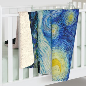 Starry Night Blanket, Van Gogh Blanket, Art Throw Blanket, Starry Night Decor, Van Gogh Gift ...