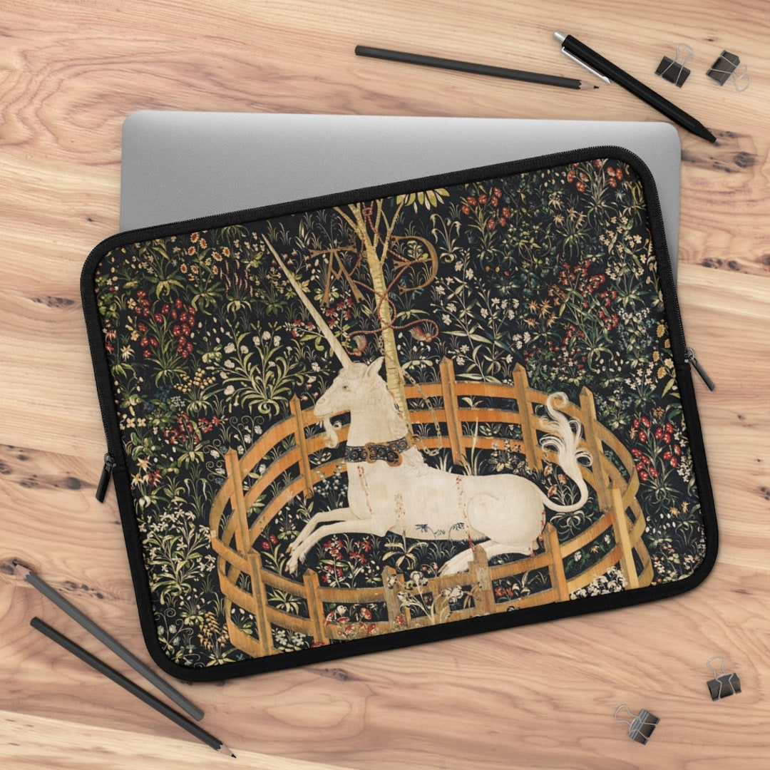 Unicorn Laptop Sleeve, Medieval Laptop Case, Black Macbook, Art Laptop ...