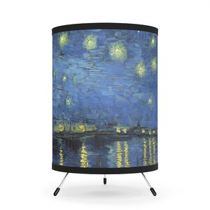 Starry Night Lamp, Art Lamp, Van Gogh Decor, Vincent Van Gogh, Moon ...