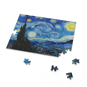 Van Gogh Puzzle, Starry Night Puzzle, Van Gogh Gift, Vincent Van Gogh ...