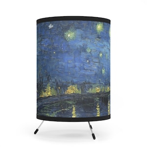 Starry Night Lamp, Art Lamp, Van Gogh Decor, Vincent Van Gogh, Moon ...