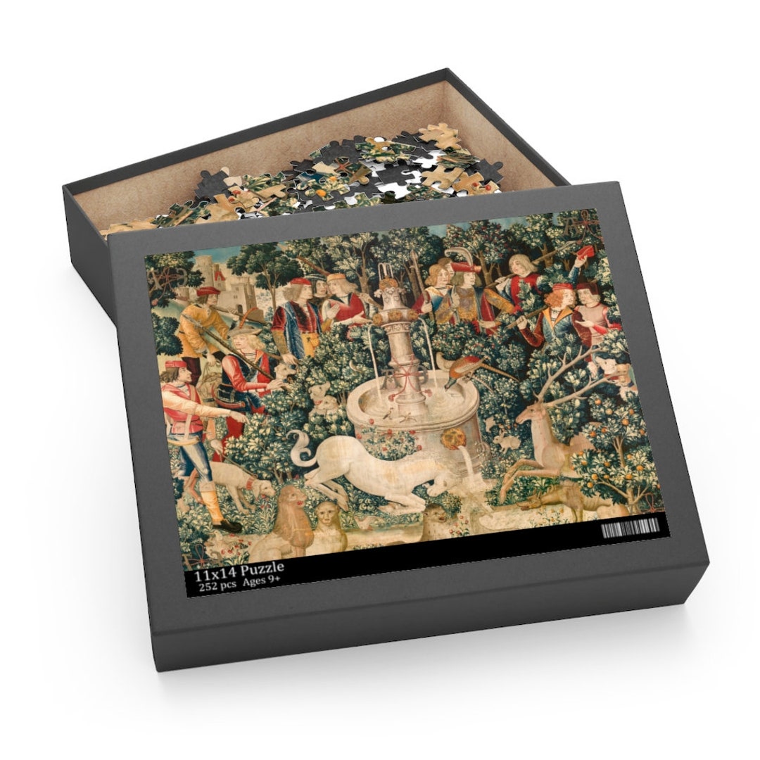 Unicorn Puzzle, the Hunt of the Unicorn, Renaissance Art, Vintage ...