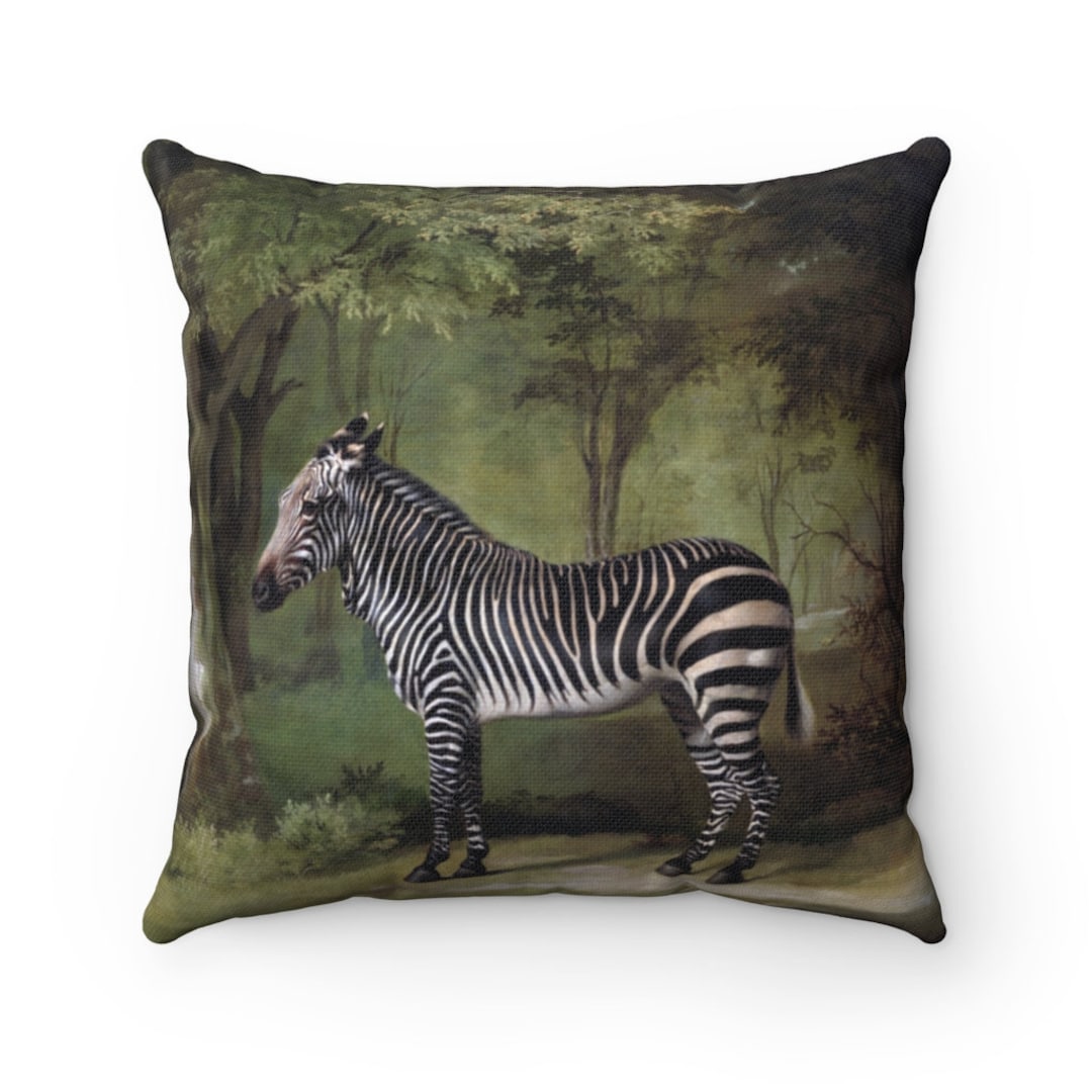 Zebra Pillow, Jungle Pillow, Zebra Art, George Stubbs, Zebra Gift, Art ...