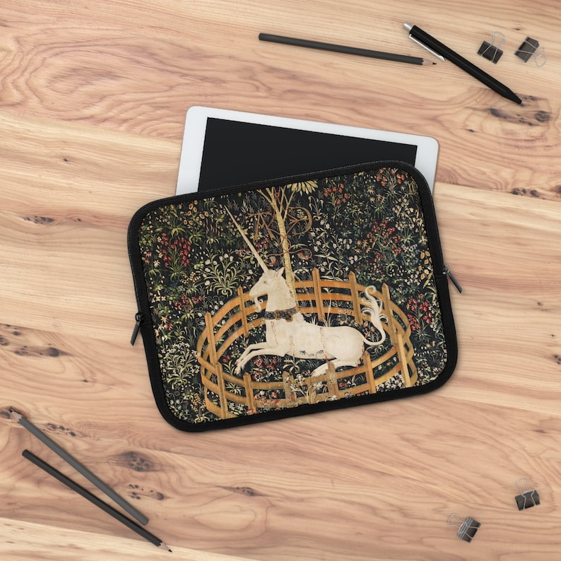Unicorn Laptop Sleeve, Medieval Laptop Case, Black Macbook, Art Laptop ...